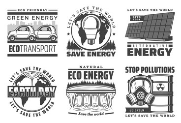Sign save earth Royalty Free Vector Image - VectorStock
