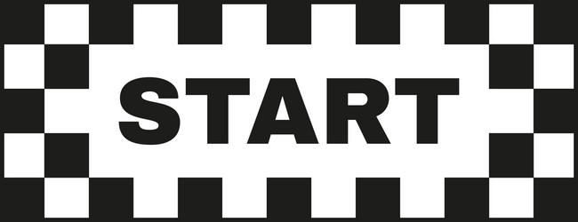 Start icon symbol flat Royalty Free Vector Image