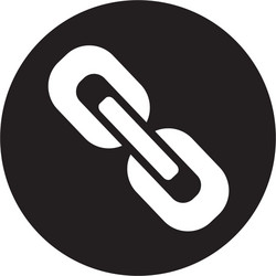 Link sign icon hyperlink symbol Royalty Free Vector Image