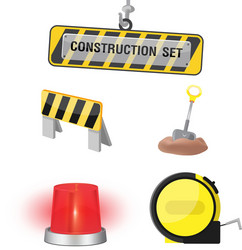 Construction symbol icon object set Royalty Free Vector