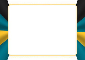 Horizontal frame and border with palestine flag Vector Image