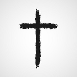 Hand Drawn Black Christian Cross Signs Vector Images (over 700)