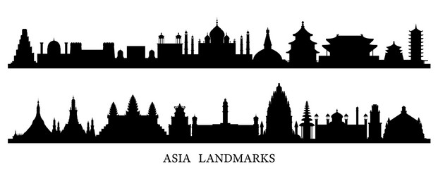 Asia Silhouette Vector Images (over 54,000)