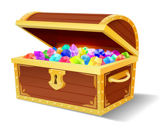 Treasure chest Royalty Free Vector Image - VectorStock