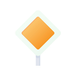 Road Priority Sign Vector Images (over 380)