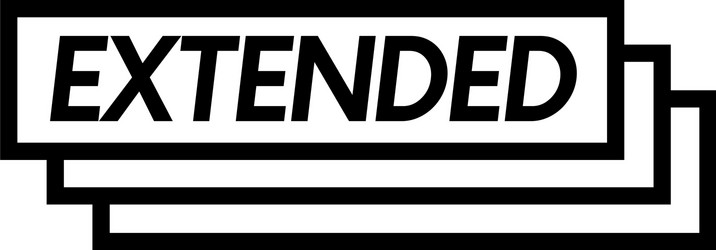 Extended stamp on white Royalty Free Vector Image