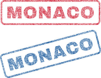 Monaco rubber stamps Royalty Free Vector Image