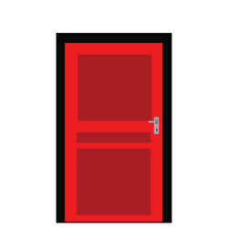 Red house door icon Royalty Free Vector Image - VectorStock