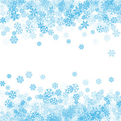 Abstract winter background with snowflakes Vector Image