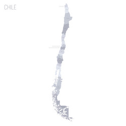 Chile political map of administrative divisions Vector Image