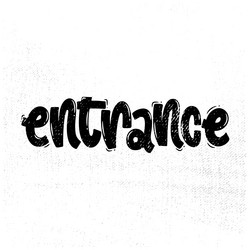 Entrance lettering Royalty Free Vector Image - VectorStock