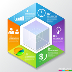 Business Octagon Infographic Royalty Free Vector Image