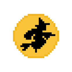 8-bit Moon Pixel Art Royalty Free Vector Image