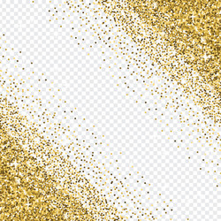 Glitter gold corner template banner Royalty Free Vector