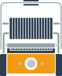 Kitchen electric grill icon Royalty Free Vector Image