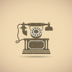 Vintage phone Royalty Free Vector Image - VectorStock