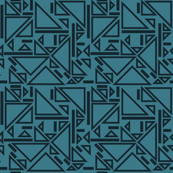 Blue color triangle pattern with grunge effect Vector Image