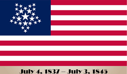 Historical us flag Royalty Free Vector Image - VectorStock