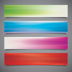 Set of abstract bright blue banners Royalty Free Vector