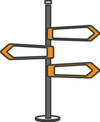 Traffic signal arrows icon Royalty Free Vector Image