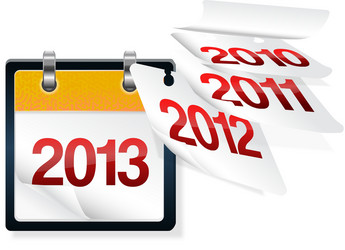 Calendar with flying pages Royalty Free Vector Image