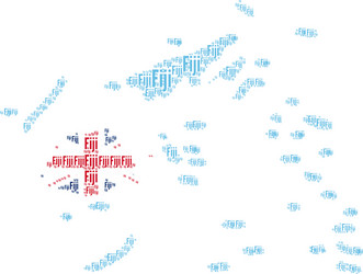 Map of the south pacific island state republic Vector Image