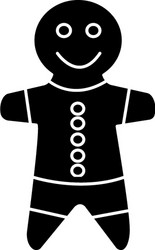 Gingerbread Man Black and White Vector Images (over 2,700)