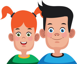 Kids friends cartoon Royalty Free Vector Image