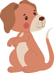 Pup face design Royalty Free Vector Image - VectorStock