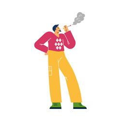 Smoking man icon Royalty Free Vector Image - VectorStock