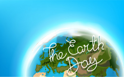 Globe with the point of destination Royalty Free Vector