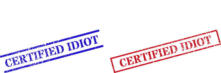 Idiot Seal Certified Vector Images (34)