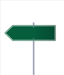 Blank abstract green traffic sign with transparent