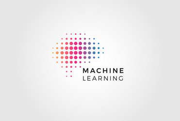 Machine learning icon linear Royalty Free Vector Image
