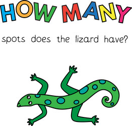 Cartoon ladybug counting game for kids Royalty Free Vector