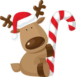 Christmas candy canes isolated Royalty Free Vector Image