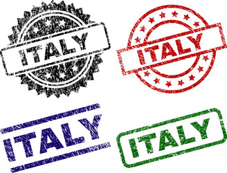 Italy stamp icon Royalty Free Vector Image - VectorStock