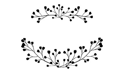 Floral Top Bottom Border Vector Images (69)