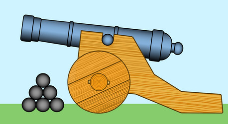 Cannonball Royalty Free Vector Image - VectorStock