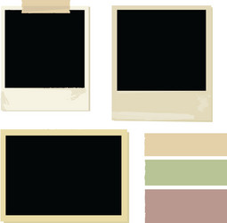 Post it notes icons set Royalty Free Vector Image