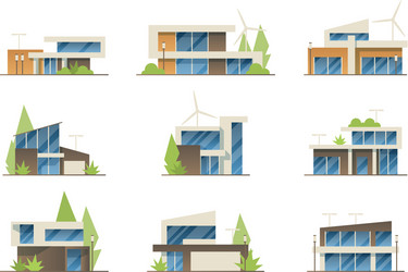 Modern house Royalty Free Vector Image - VectorStock