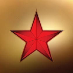 Red glossy star Royalty Free Vector Image - VectorStock