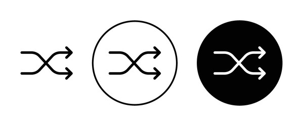 Shuffle arrow icon Royalty Free Vector Image - VectorStock