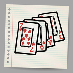 Playing Cards Doodle Vector Images (over 3,800)