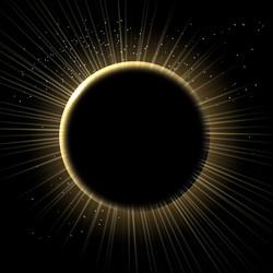Total solar eclipse Royalty Free Vector Image - VectorStock