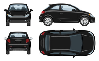 Front Side Back View Vector Images (over 7,300)