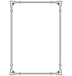 Decorative page border Royalty Free Vector Image