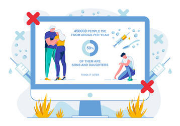 Drug addiction abstract concept Royalty Free Vector Image