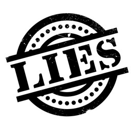 Lies stamp on white Royalty Free Vector Image - VectorStock