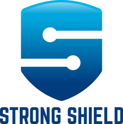 Strong shield logo designs s initial Royalty Free Vector